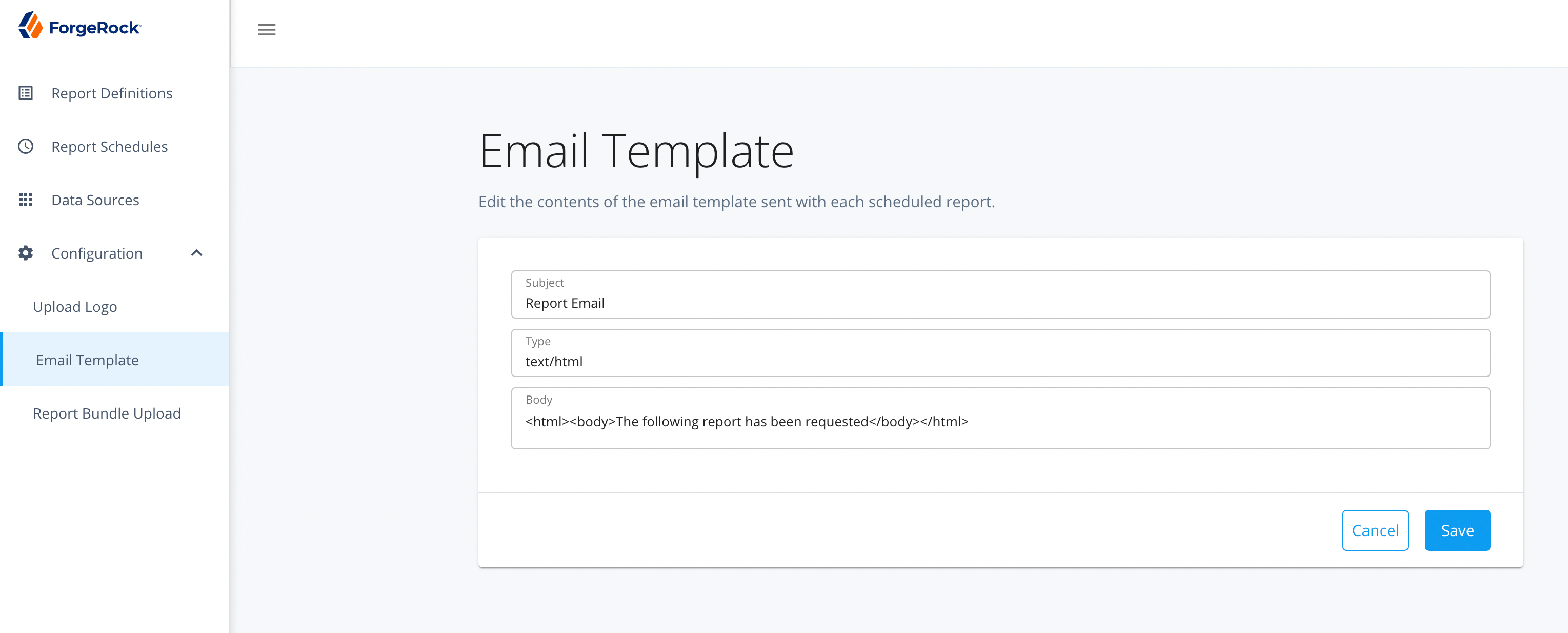 Configuration | Ping Identity Reporting